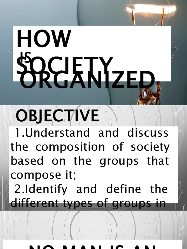 How Is Society Organized | PDF | Kinship | Social Group