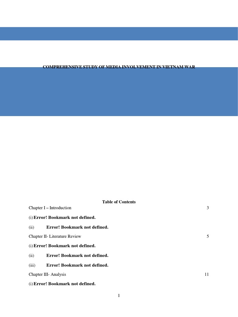 Role of Media in Vietnam War | PDF | Vietnam War | Journalism