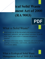 Republic Act No 9003 | PDF | Waste Management | Waste