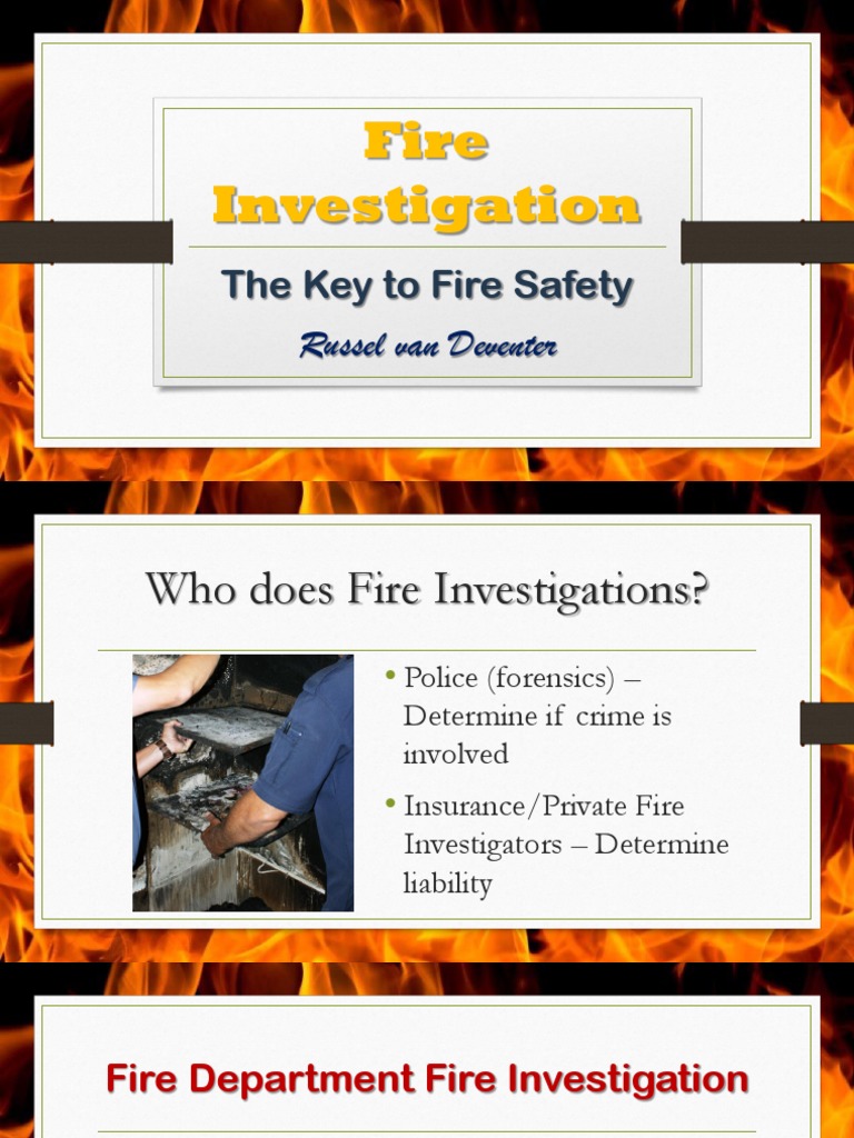 Fire Investigation | PDF | Hypothesis | Scientific Method