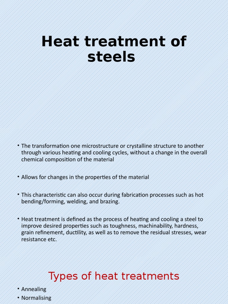 Heat Treatment of Steels | PDF | Annealing (Metallurgy) | Heat Treating