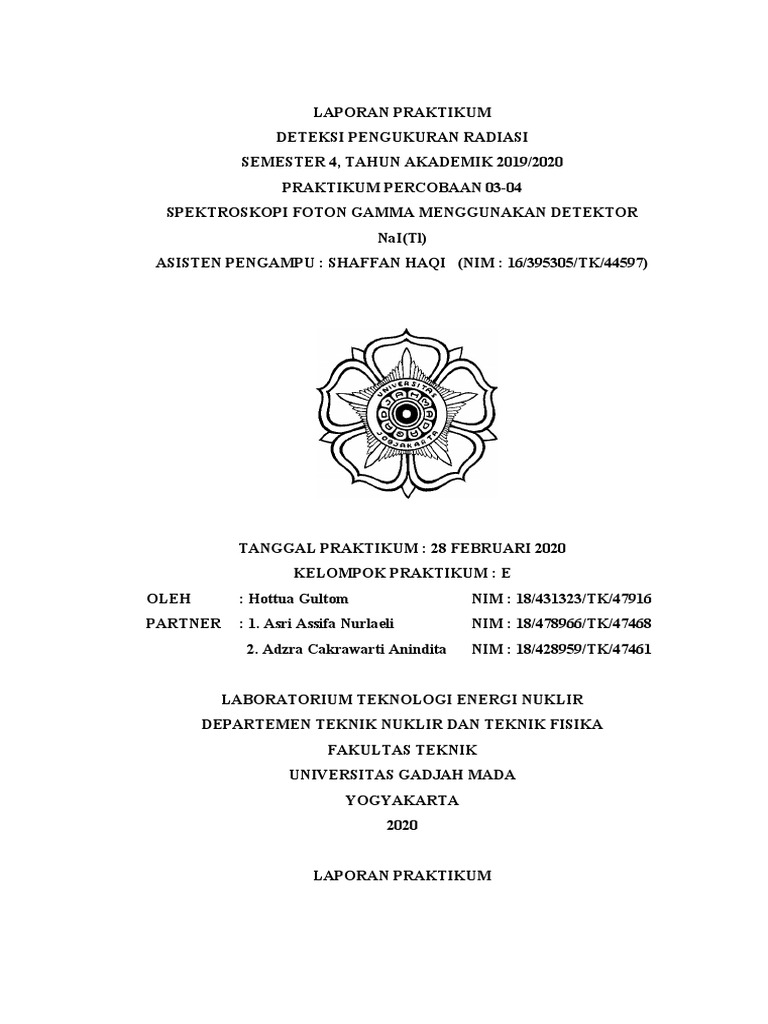 Cover Laprak 03-04 | PDF