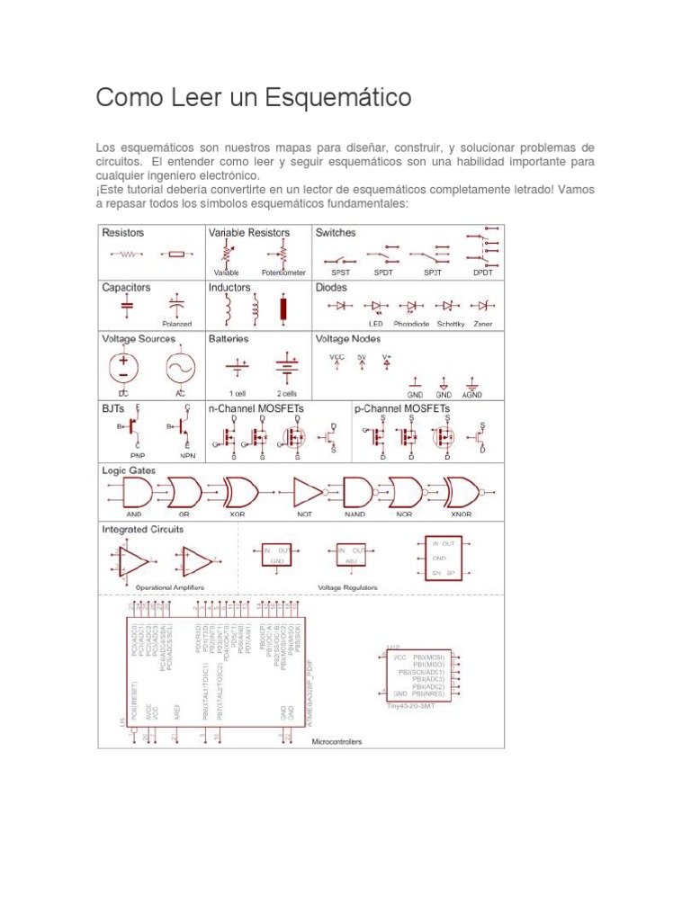 Guía para Leer Esquemáticos Electrónicos | PDF | Transistor de unión ...