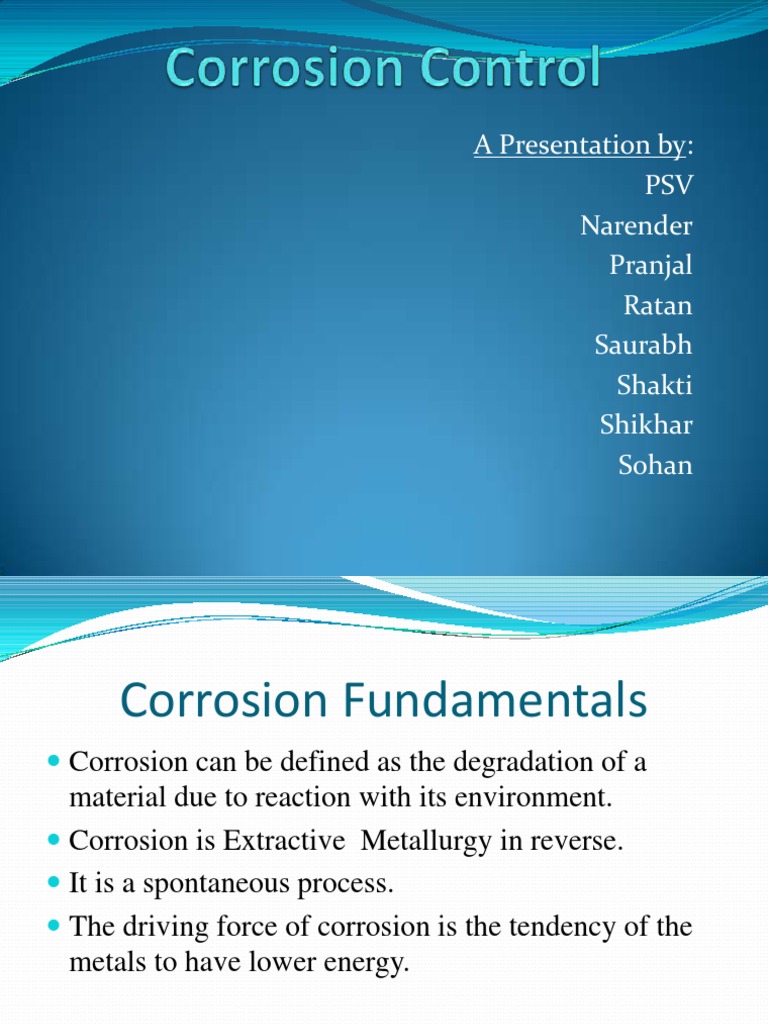 Corrosion Control | PDF | Corrosion | Anode