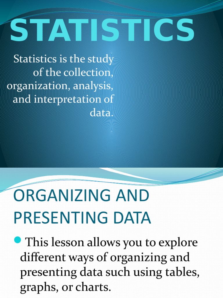 Data Organization & Presentation Guide | PDF | Histogram | Chart