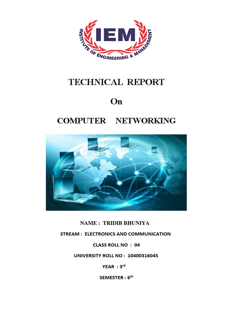 Technical Report On Computer Networking | PDF | Network Topology | Local Area Network