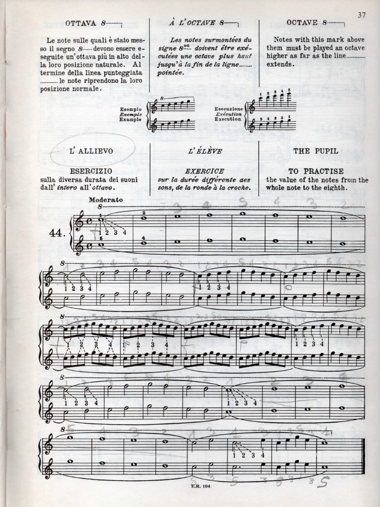 Beyer Esercizio 44 A 4 Mani | PDF
