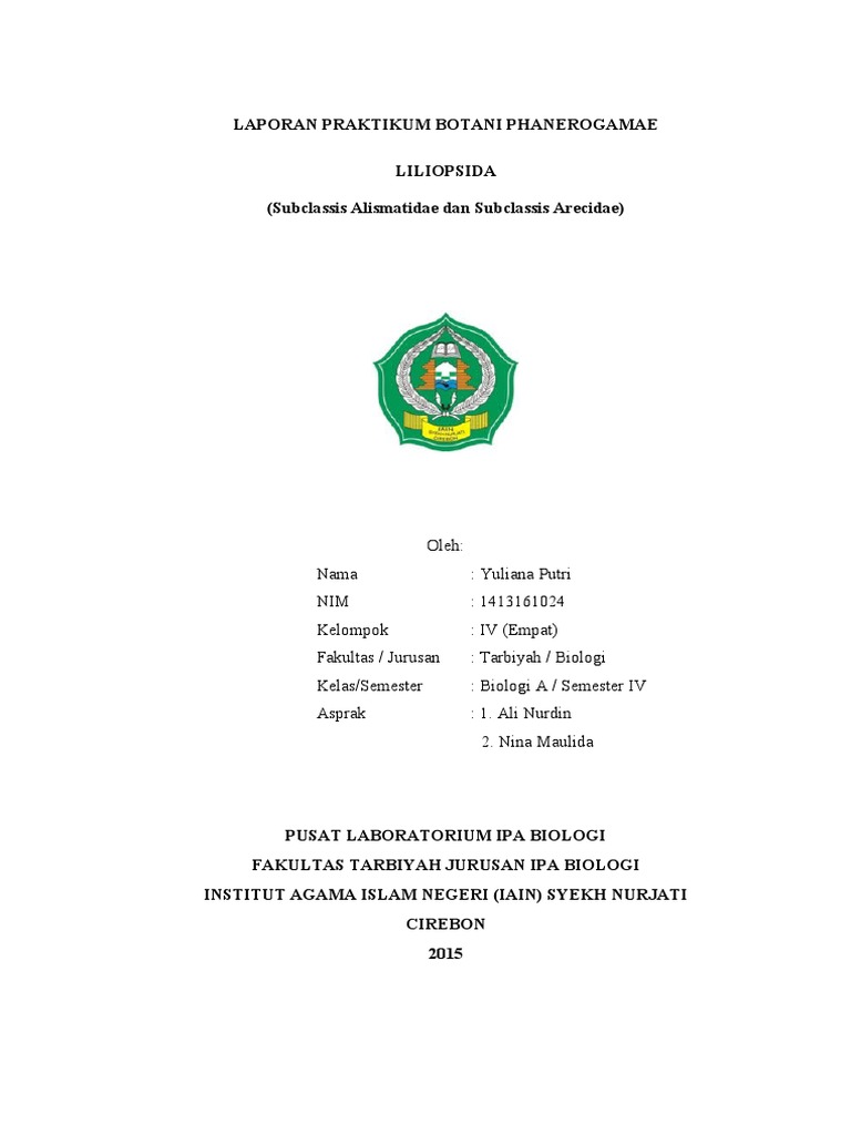 Alismatidae Dan Arecidae | PDF