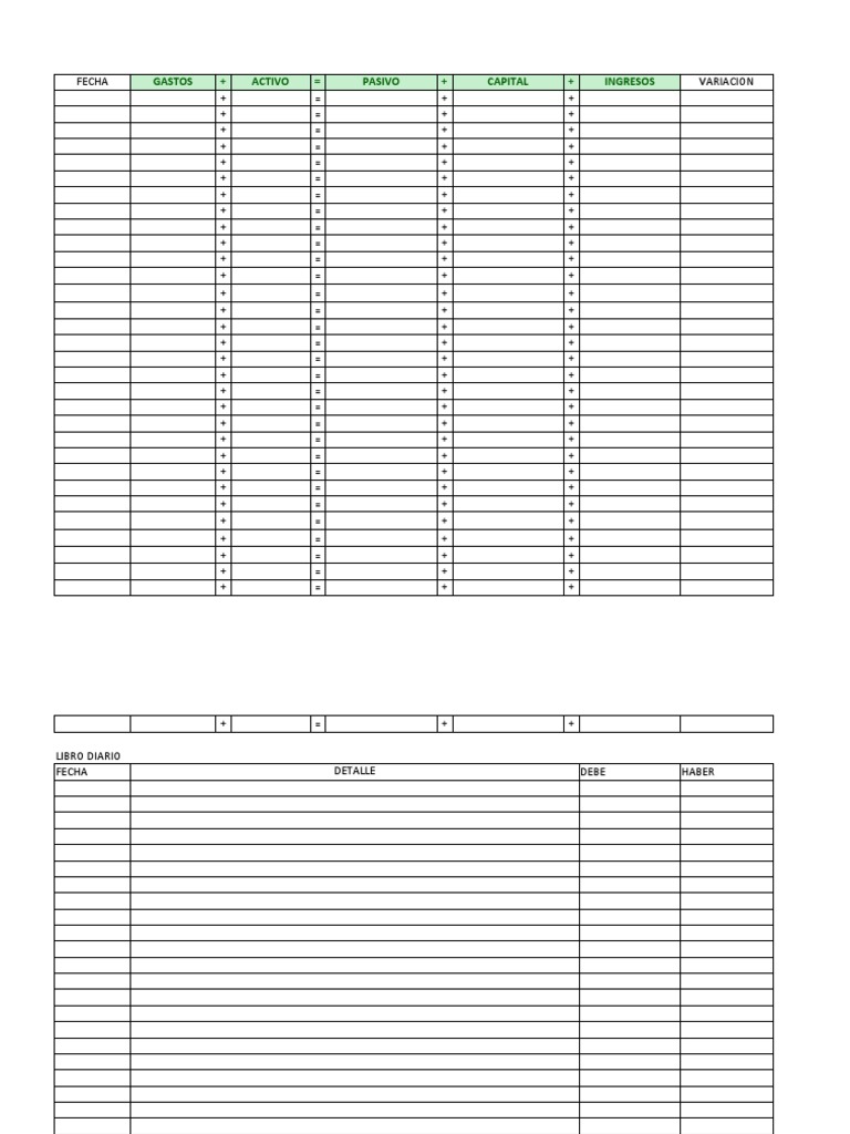 Hojas Contabilidad | PDF