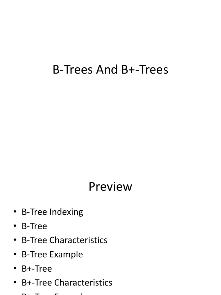 B and B+ Tree | PDF | Database Index | Algorithms And Data Structures