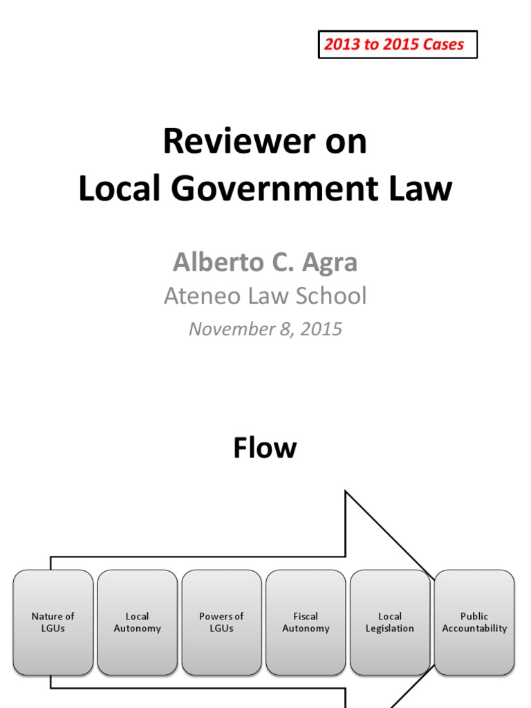 Local Government Reviewer PDF | PDF | Devolution | Eminent Domain