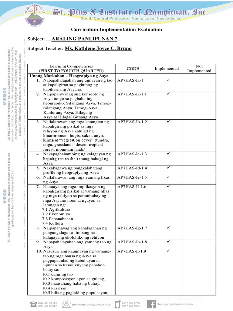 Curriculum Ap7 | PDF