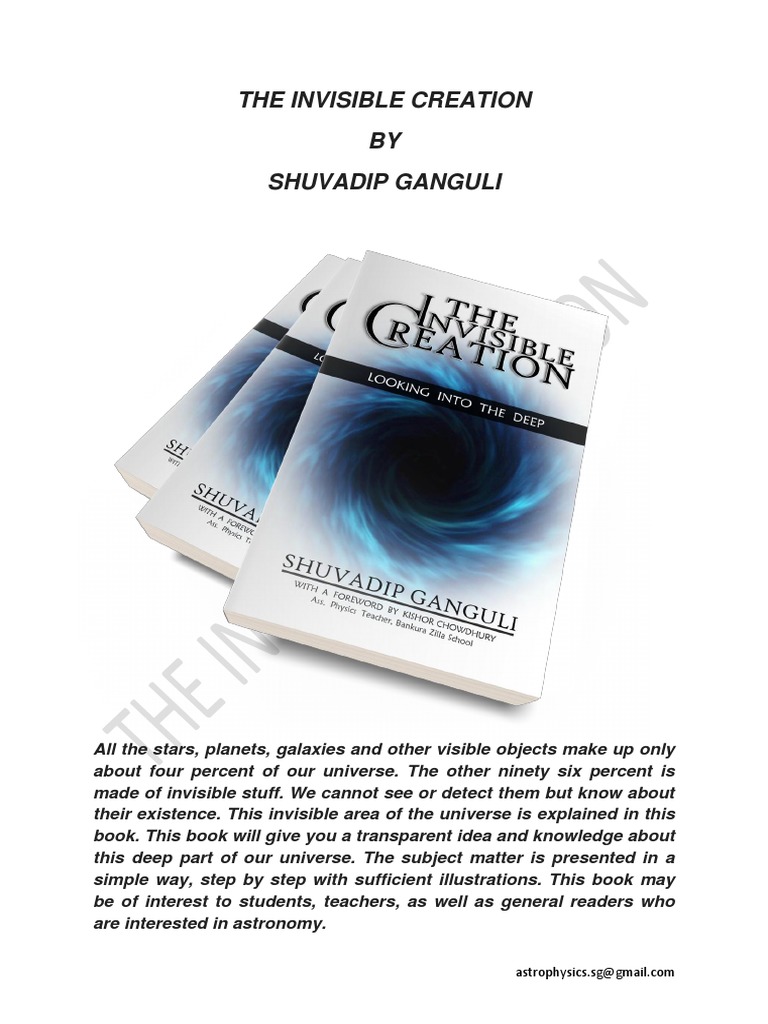 The Invisible Creation: Looking Into The Deep by Shuvadip Ganguli (Brief Introduction) | PDF ...