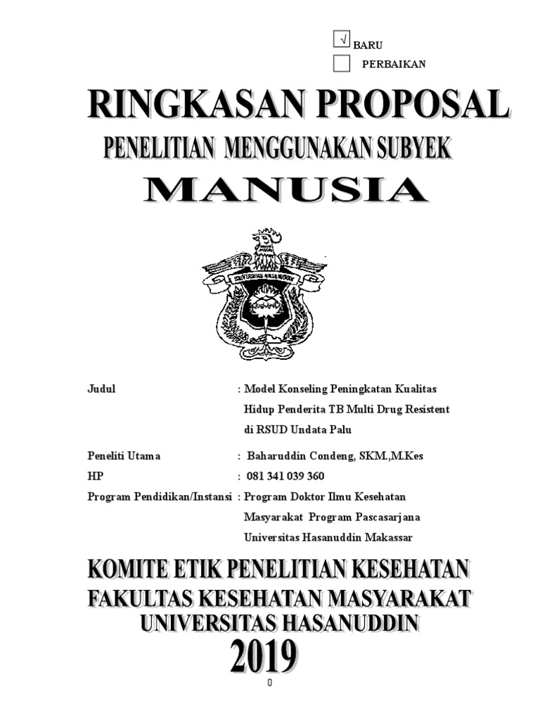 Form RINGKASAN - PROPOSAL | PDF