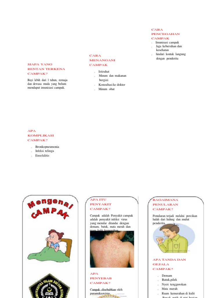 Leaflet Campak | PDF