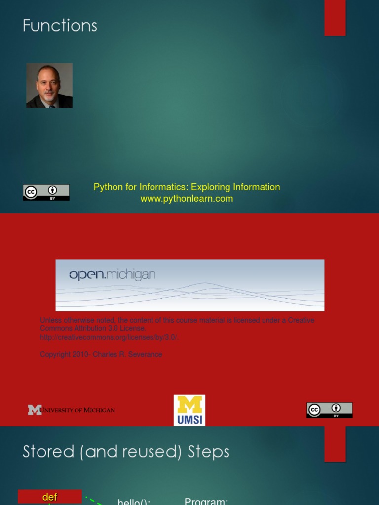 Python - Function - Author Slides | PDF | Parameter (Computer ... Python - Function - Author Slides | PDF | Parameter (Computer ...