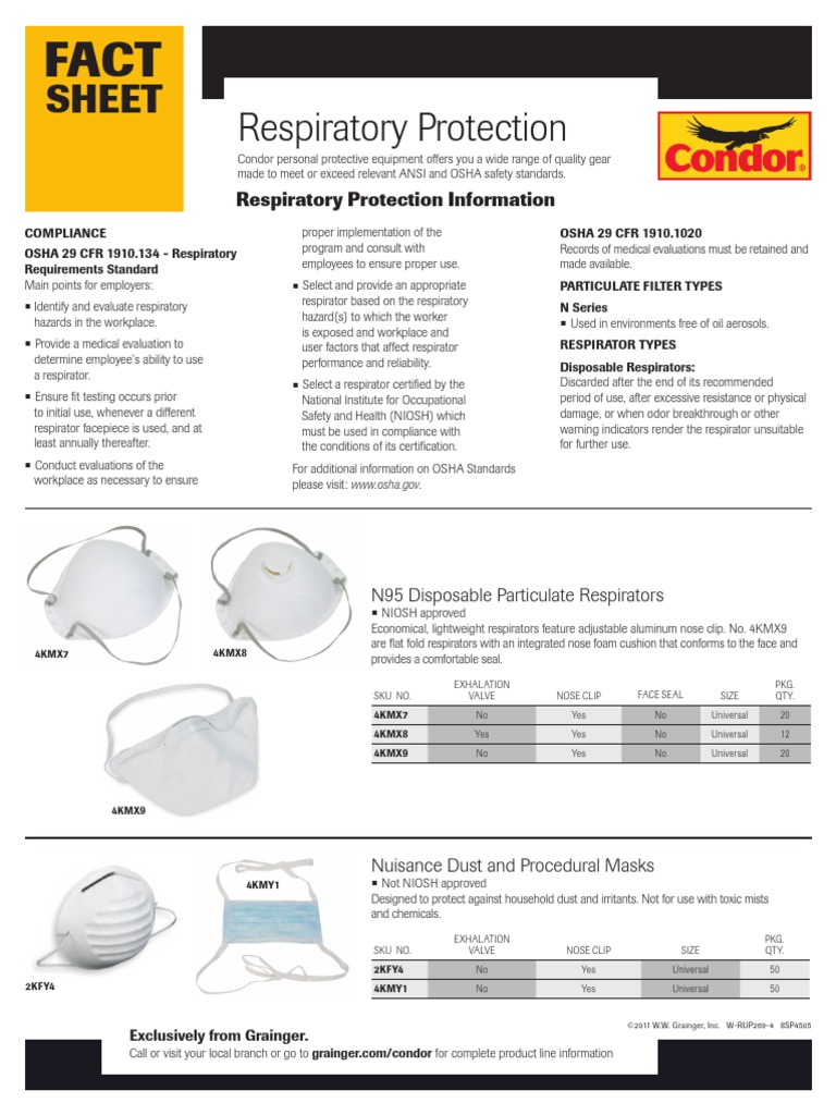 N95 Respirators and OSHA Compliance | PDF | Labor Relations | Public Health
