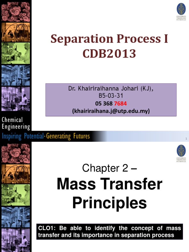 Mass Transfer Principles Guide | PDF | Diffusion | Ammonia