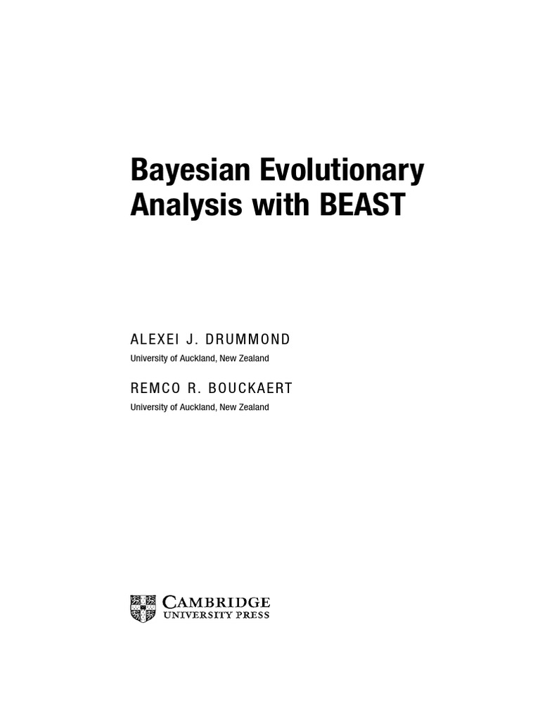 Bayesian Evolutionary Analysis With BEAST PDF | PDF | Sequence ...