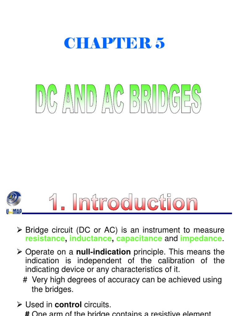 DC and AC Bridges | PDF | Electrical Impedance | Electrical Resistance And Conductance