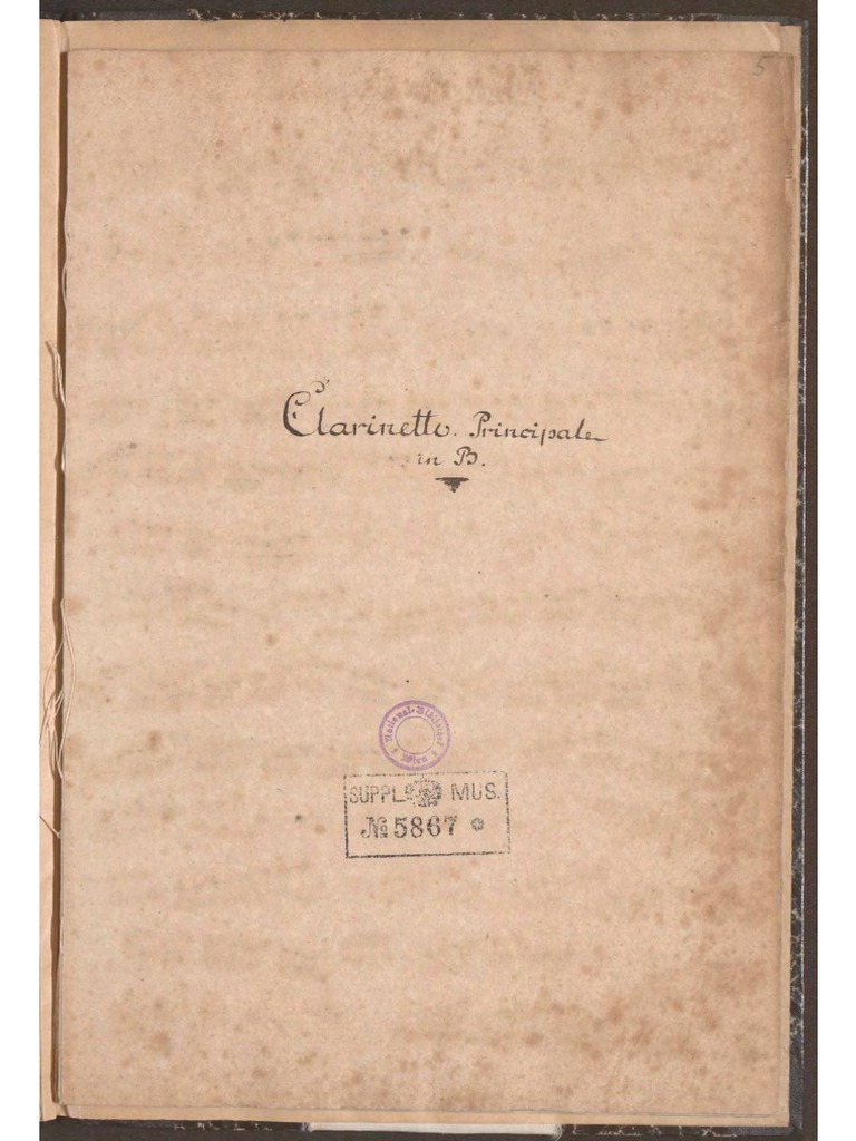 Stamitz, Carl Philipp - Clarinet Concerto No.10 (All Parts) PDF | PDF