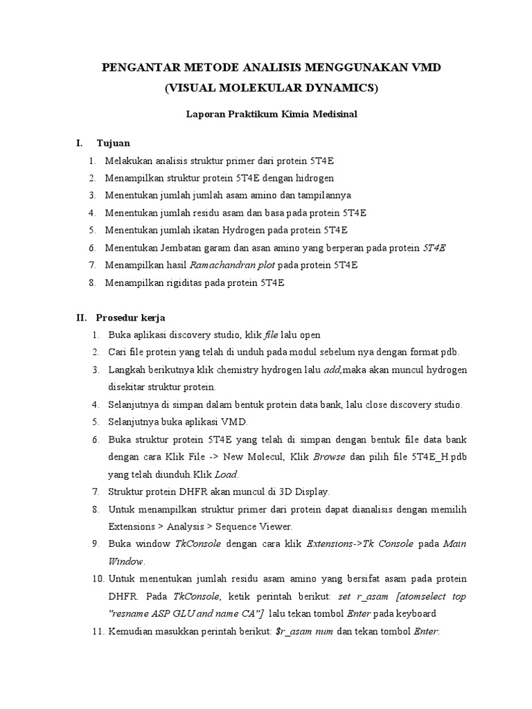 Metode Analisis Menggunakan VMD1 | PDF