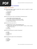MCQ On Carbohydrates | PDF | Carbohydrates | Polysaccharide