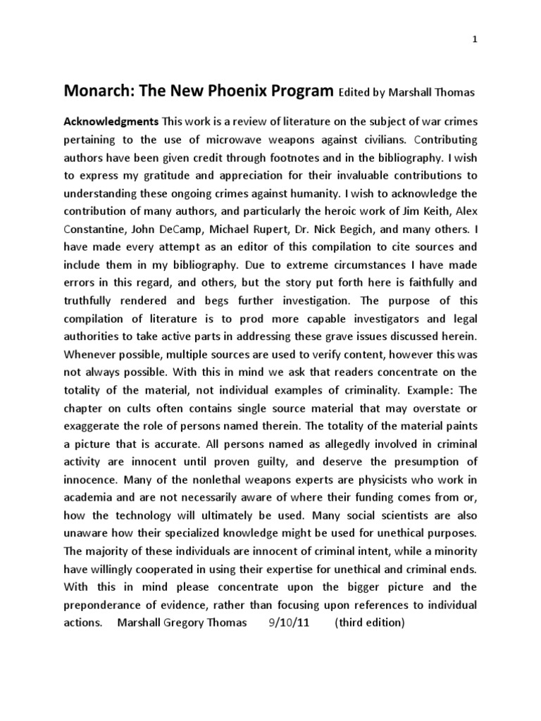 Monarch The New Phoenix Program PDF | PDF | American Mafia | J. Edgar ...