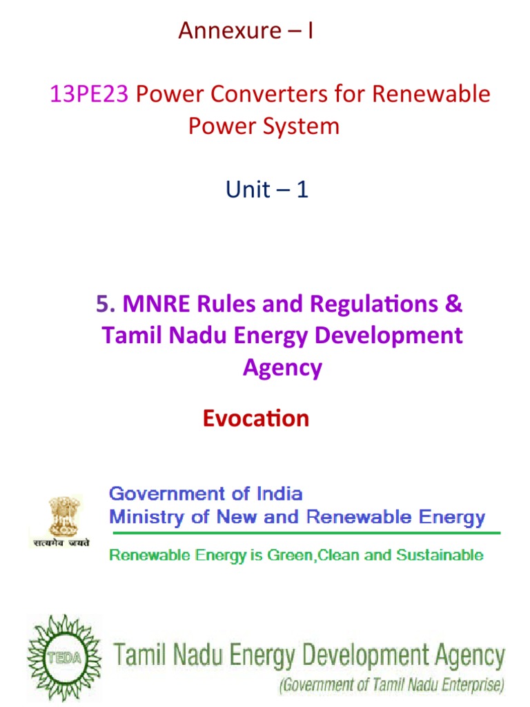 MNRE Renewable Energy Guidelines | PDF | Solar Power | Renewable Energy