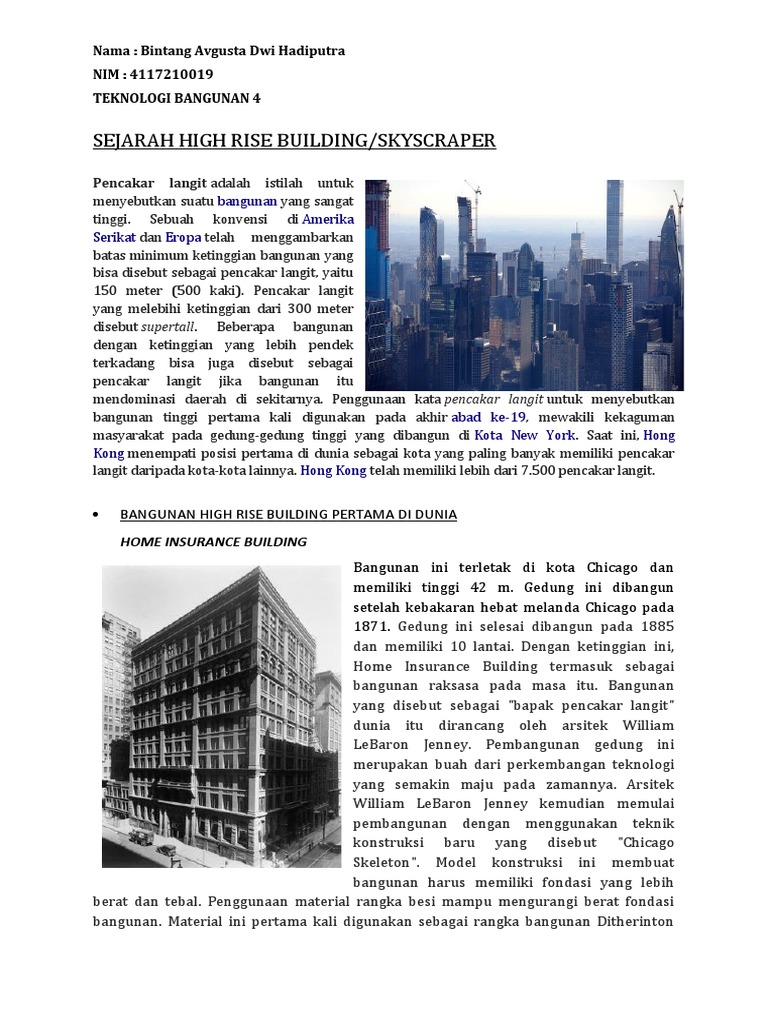 Sejarah High Rise Building | PDF