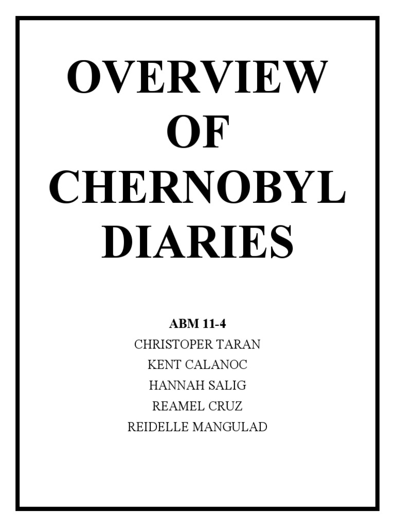 Overview of Chernobyl Diaries | PDF | Chernobyl Disaster | Nuclear ...