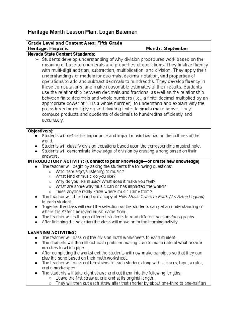 Hispanic Heritage Month | PDF | Decimal | Multiplication