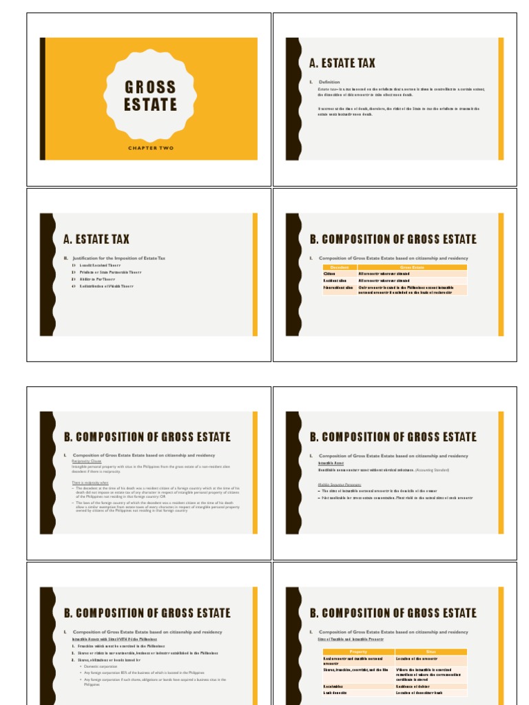 Estate Tax and Gross Estate Overview | PDF | Estate Tax In The United ...