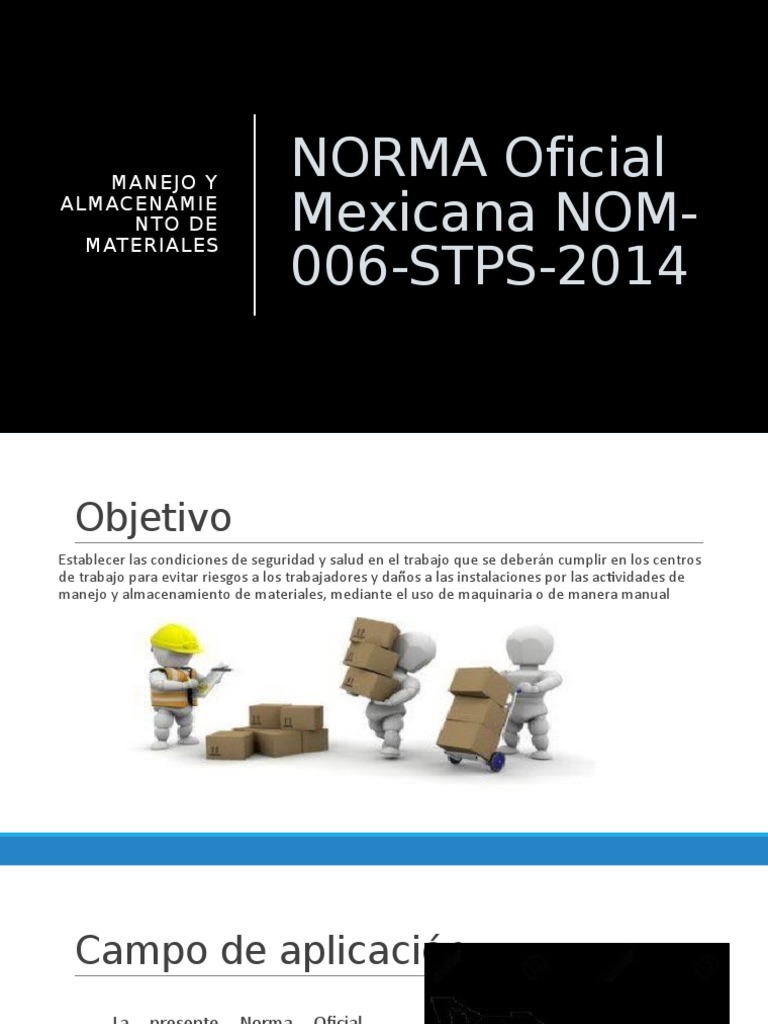 NORMA Oficial Mexicana NOM-006-STPS-2014 | PDF | Transporte | México