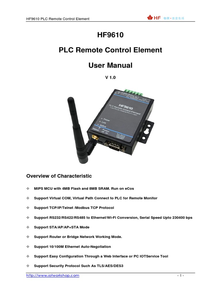 HF9610 User ManualV1.0 (20190625) | PDF | Computer Network | Wi Fi