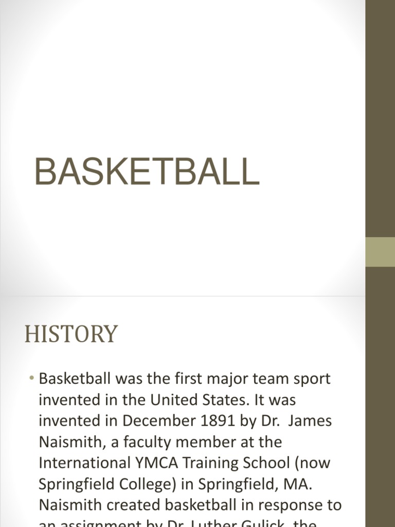 History and Rules of Basketball | PDF | Athletic Sports | Competitive Games