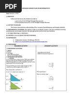 The Six Trigonometric Ratios Lesson Plan | PDF | Trigonometric ...