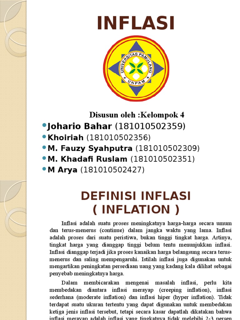 Inflasi PPT | PDF