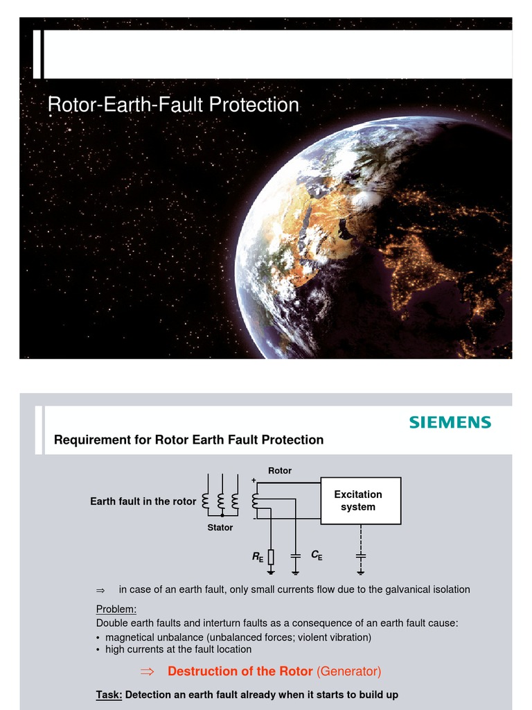 Rotor Earth Fault Protection | PDF