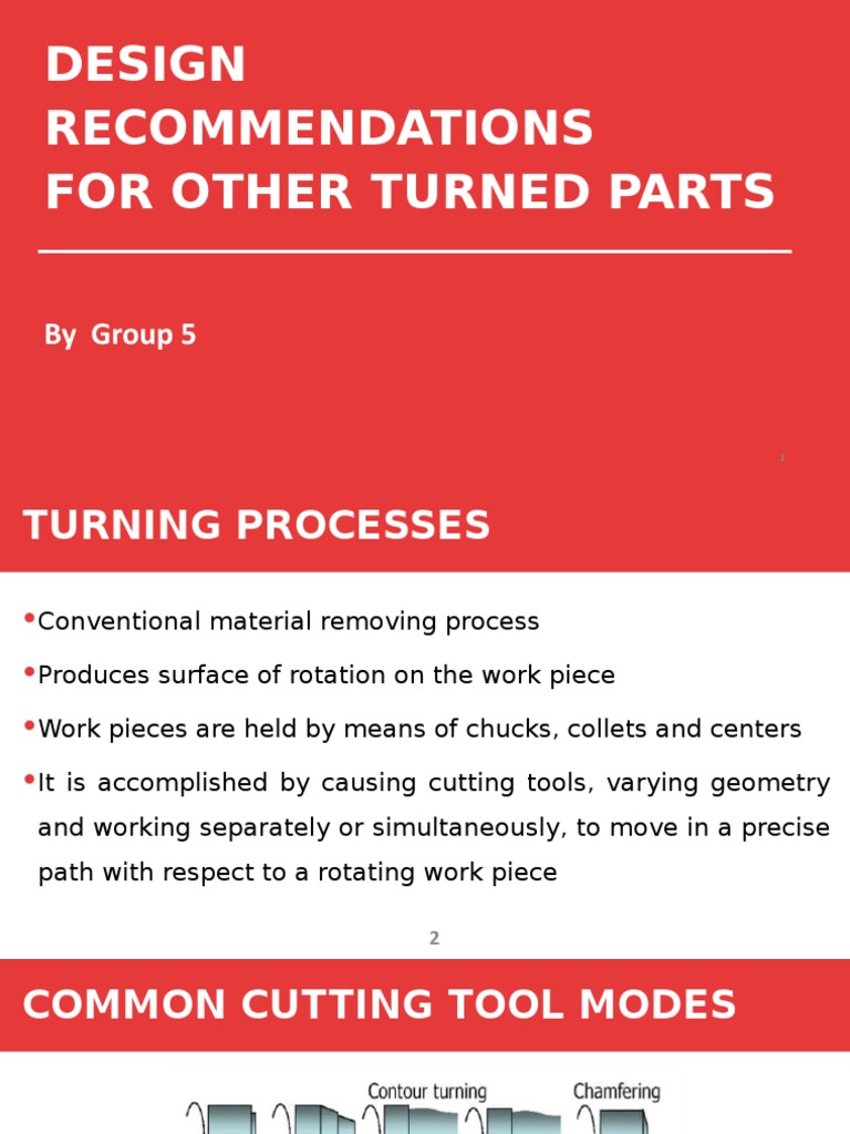 Design Recommendation For Turned Products | PDF | Machining | Numerical ...