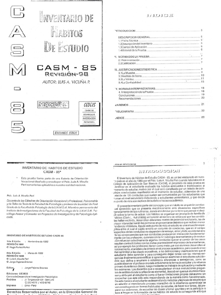 Casm 85-Manual PDF | PDF