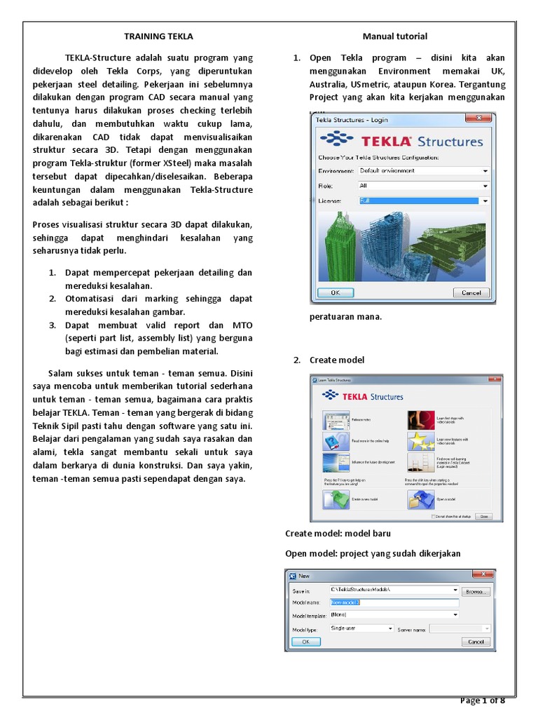 Tekla Training | PDF