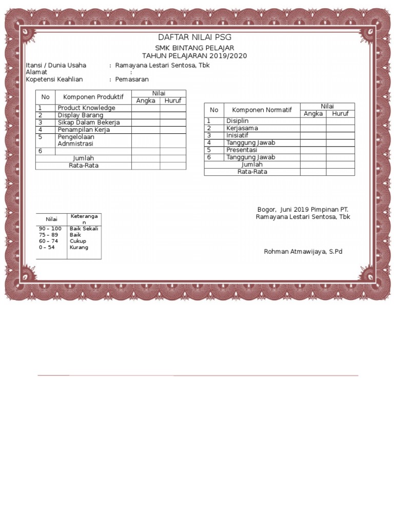 Contoh Certificate | PDF