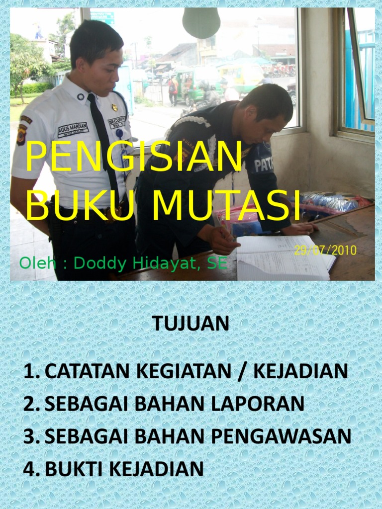 Buku Mutasi Satpam | PDF