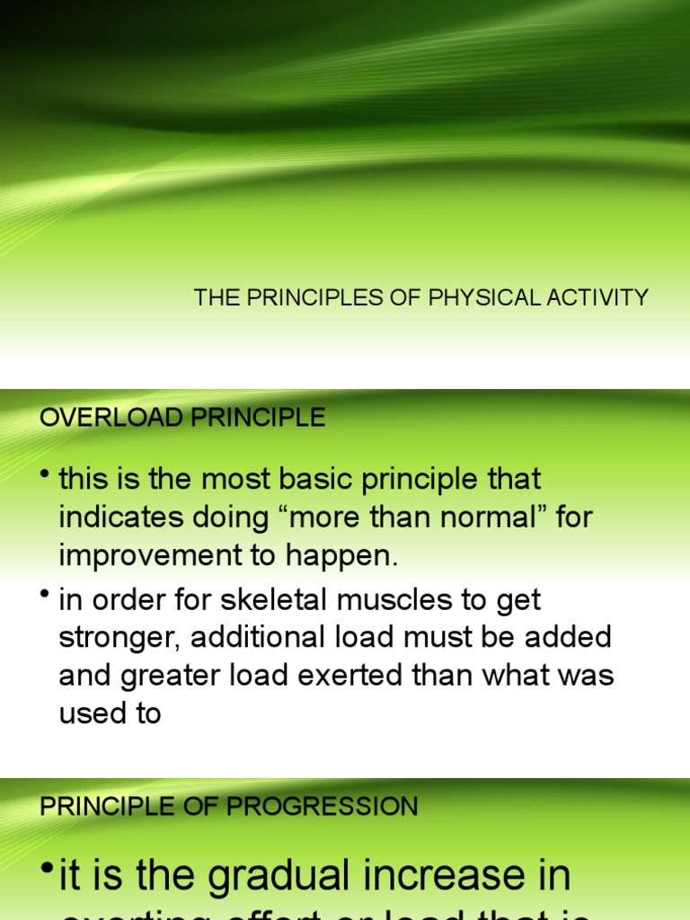 Principle of Physical Activity | PDF
