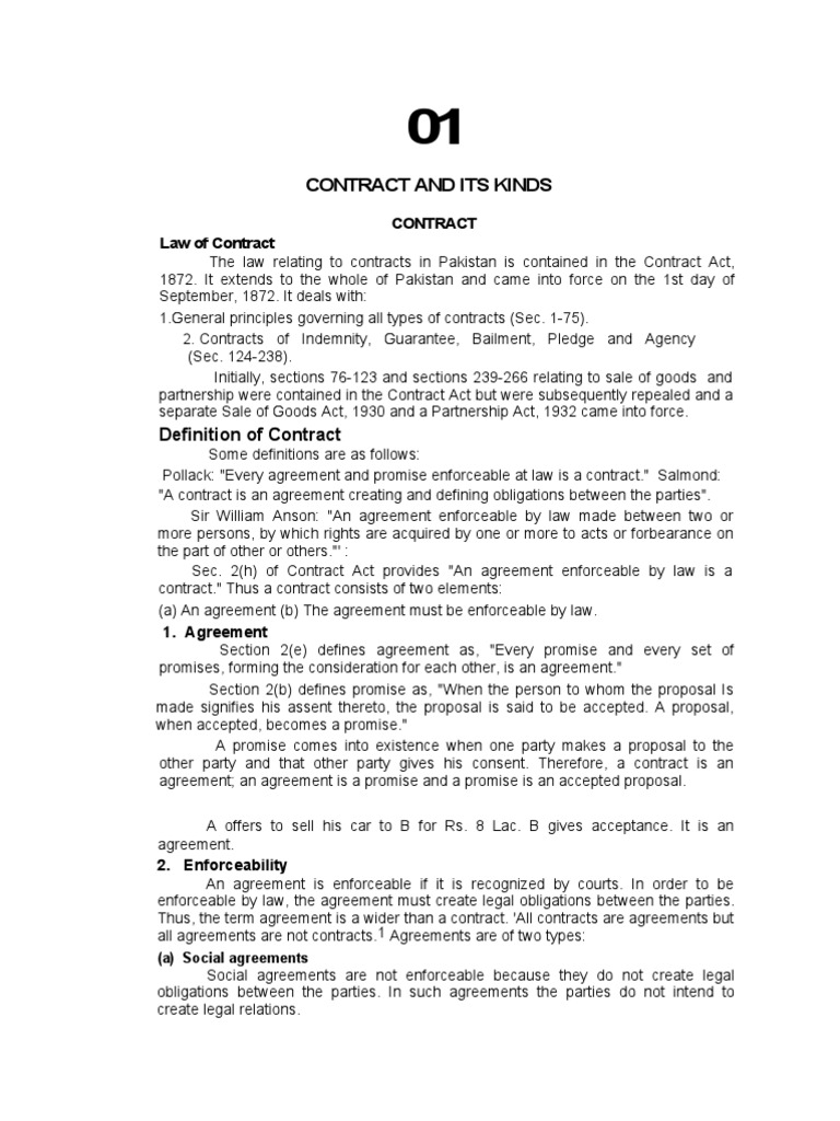 Book | PDF | Offer And Acceptance | Consideration