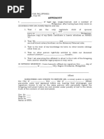 Affidavit of Separation | PDF | Affidavit | Notary Public