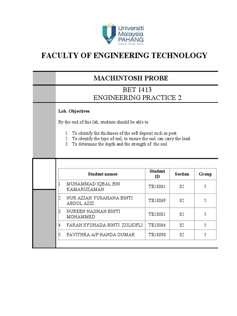 Machintosh Probe | PDF | Pointer (Computer Programming) | Soil