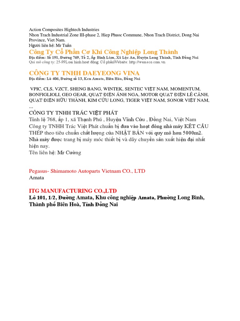 Action Composites Hightech Industries | PDF
