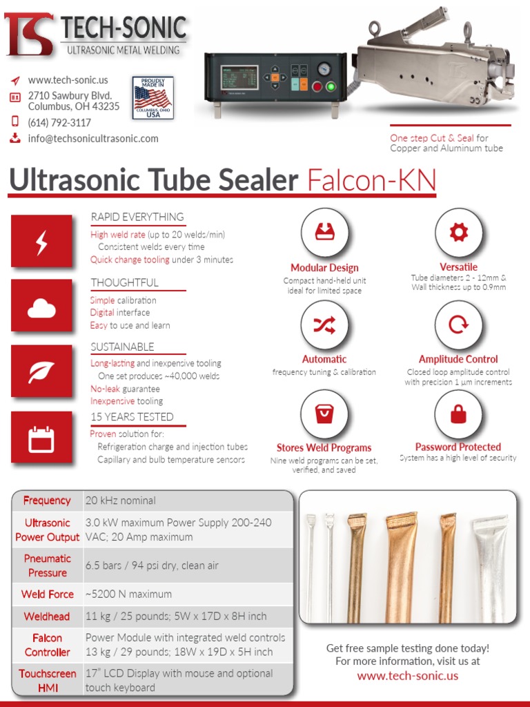 Falcon KN Brochure17 | PDF | Ultrasound | Welding